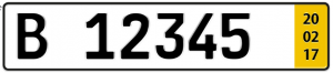 Kurzzeitkennzeichen